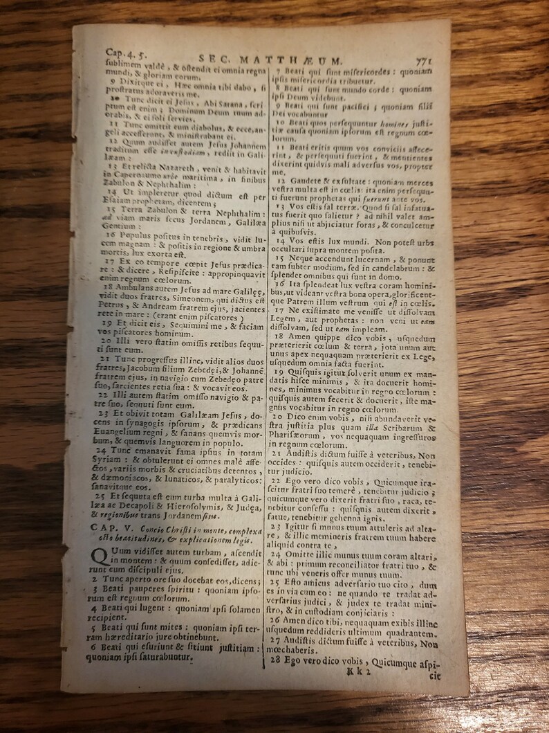 Lord's Prayer Beautiful Latin Bible Leaf Matthew 4-6 - Etsy