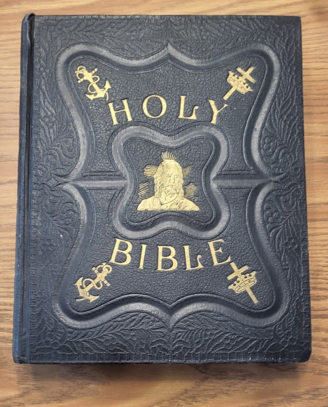 1890's Antique Pictorial Family Bible, Black, Good Condition - Etsy