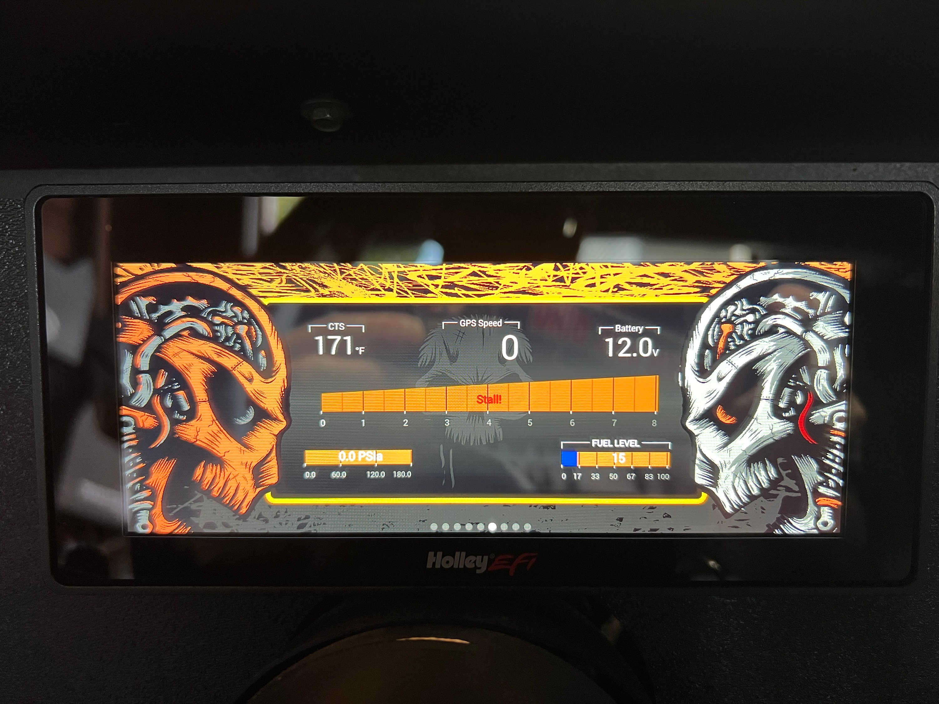 Skull Layout for Holley 6.86 Pro Dash - Etsy