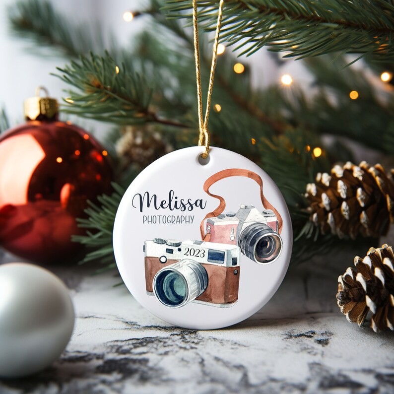 Personalized Photographer Ornament, Christmas Ornament for Photography ...