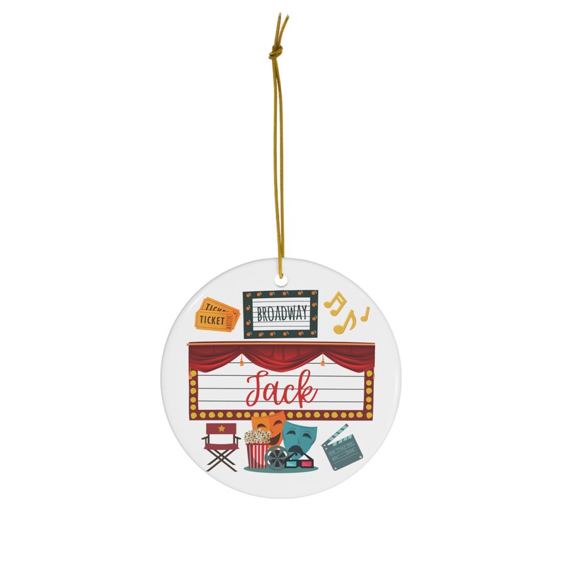 Personalized Theatre Christmas Ornament, Broadway Ornament, Custom ...