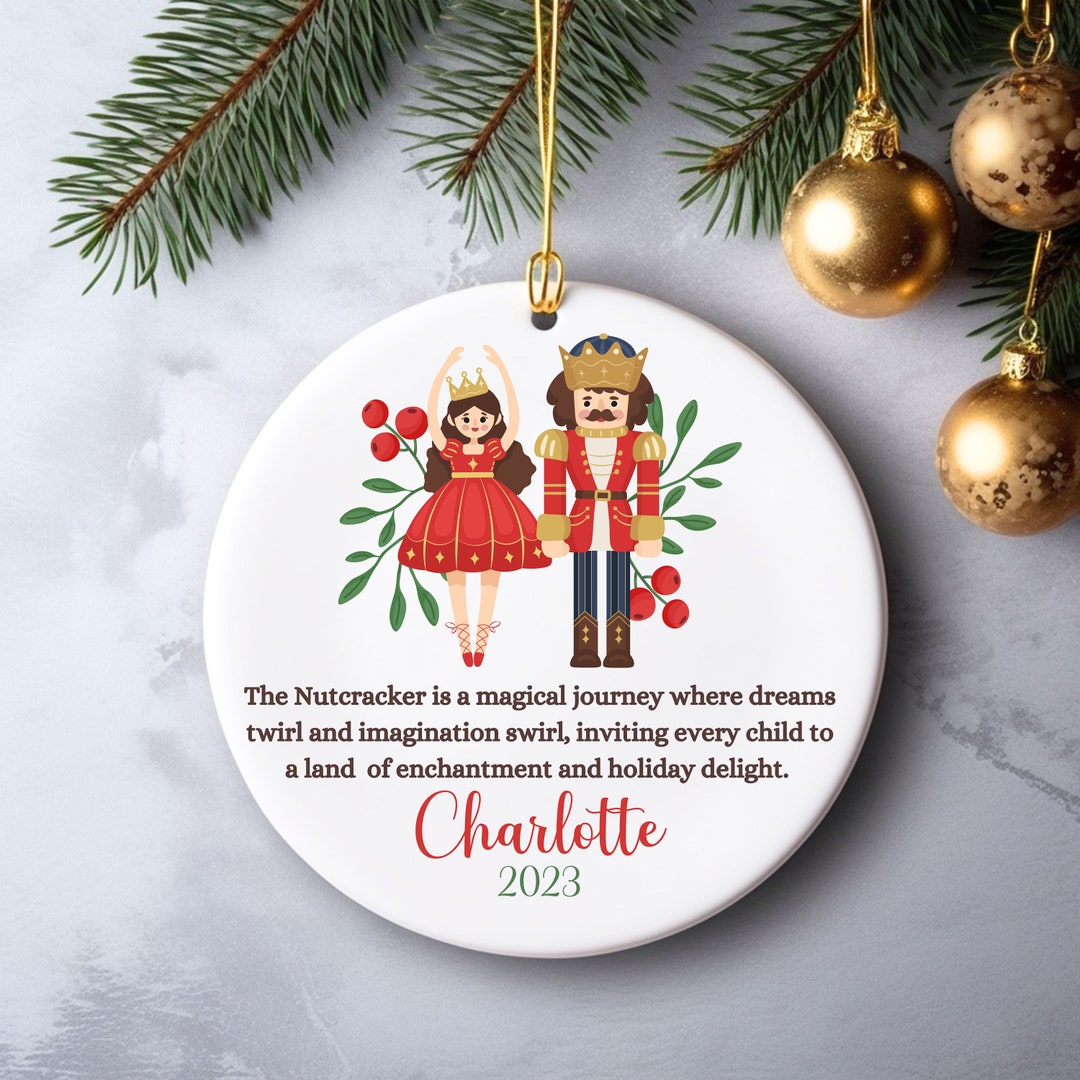 Personalized Nutcracker Christmas Ornament, Nutcracker Ballet Ornament ...