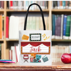 Personalized Theater and Drama Tote Bag, Gift for Theater Student ...