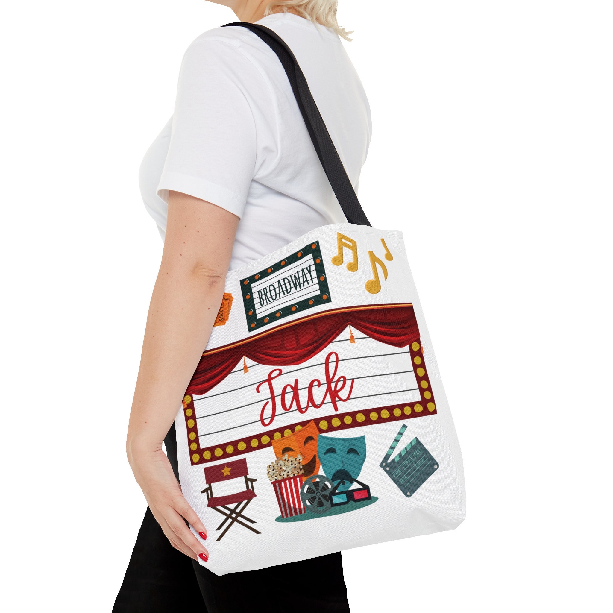 Personalized Theater and Drama Tote Bag, Gift for Theater Student ...