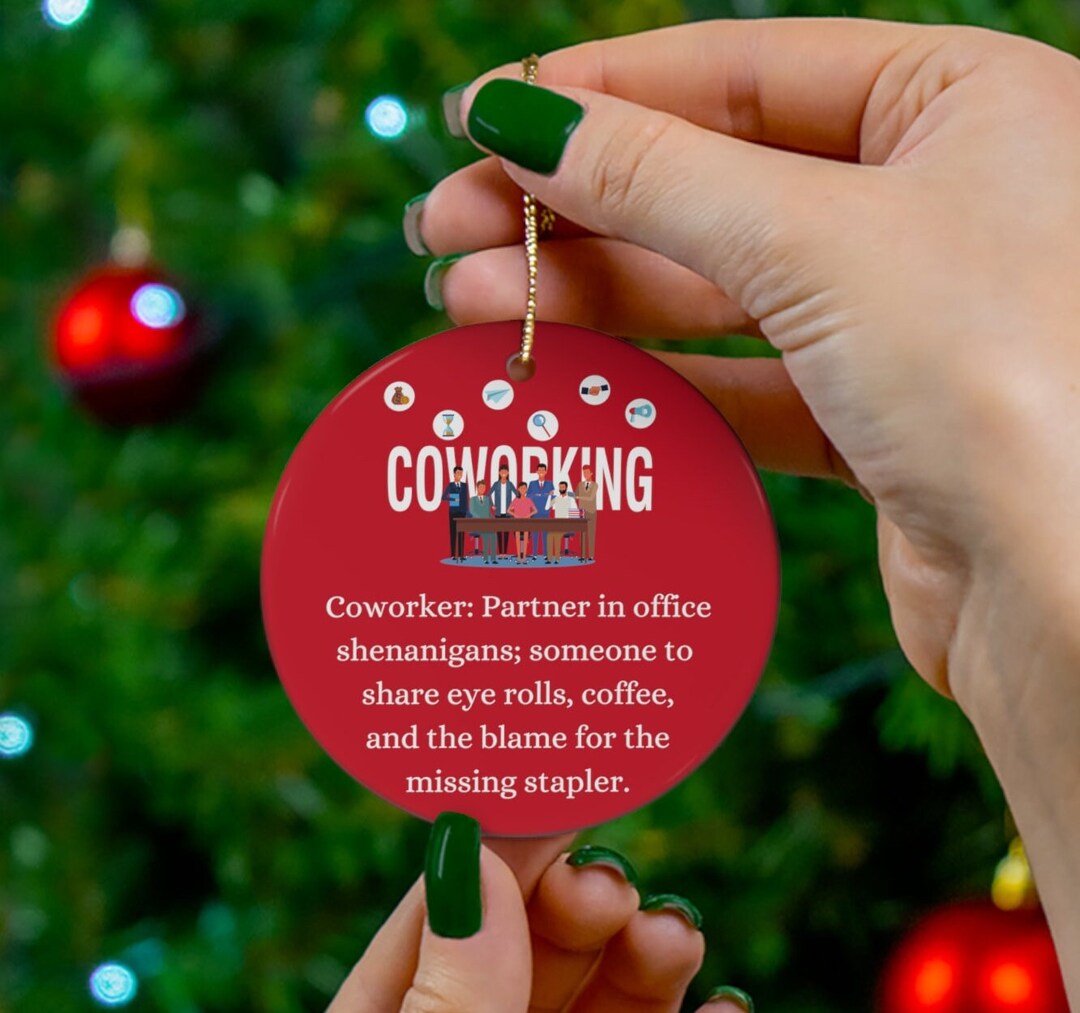 Coworker Christmas Ornaments, Funny Ornaments for Coworkers, Holiday ...