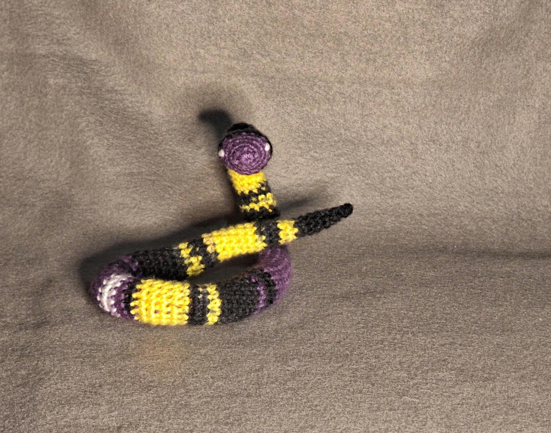 Handmade Crochet Nonbinary Pride Snake - Etsy