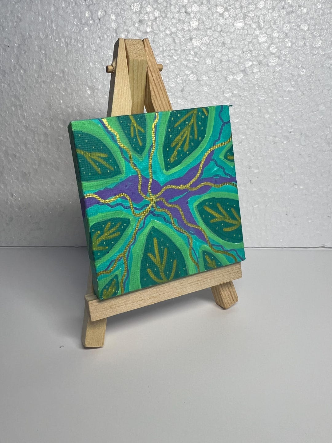 Mini Acrylic Painting| Mini Canvas| Mini Magnet Painting| Abstract ...