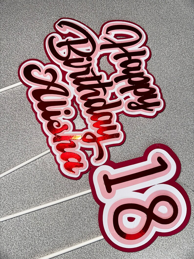 Cake Toppers - With Name & Age Any Theme / Character - Etsy