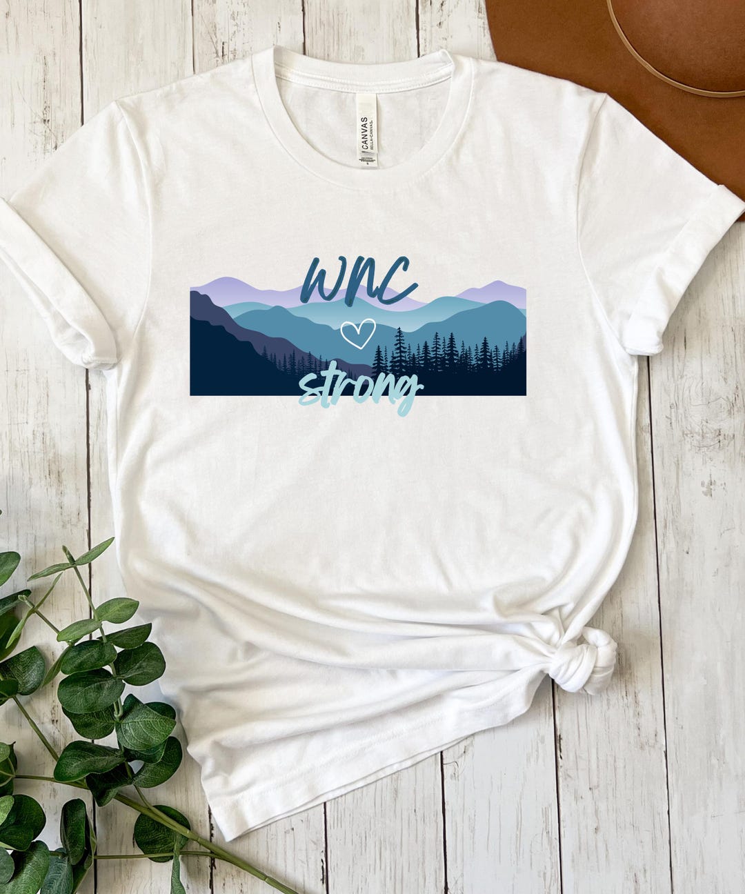WNC Strong Bella Canvas T-shirt, Mountain Strong, Hurricane Relief T ...