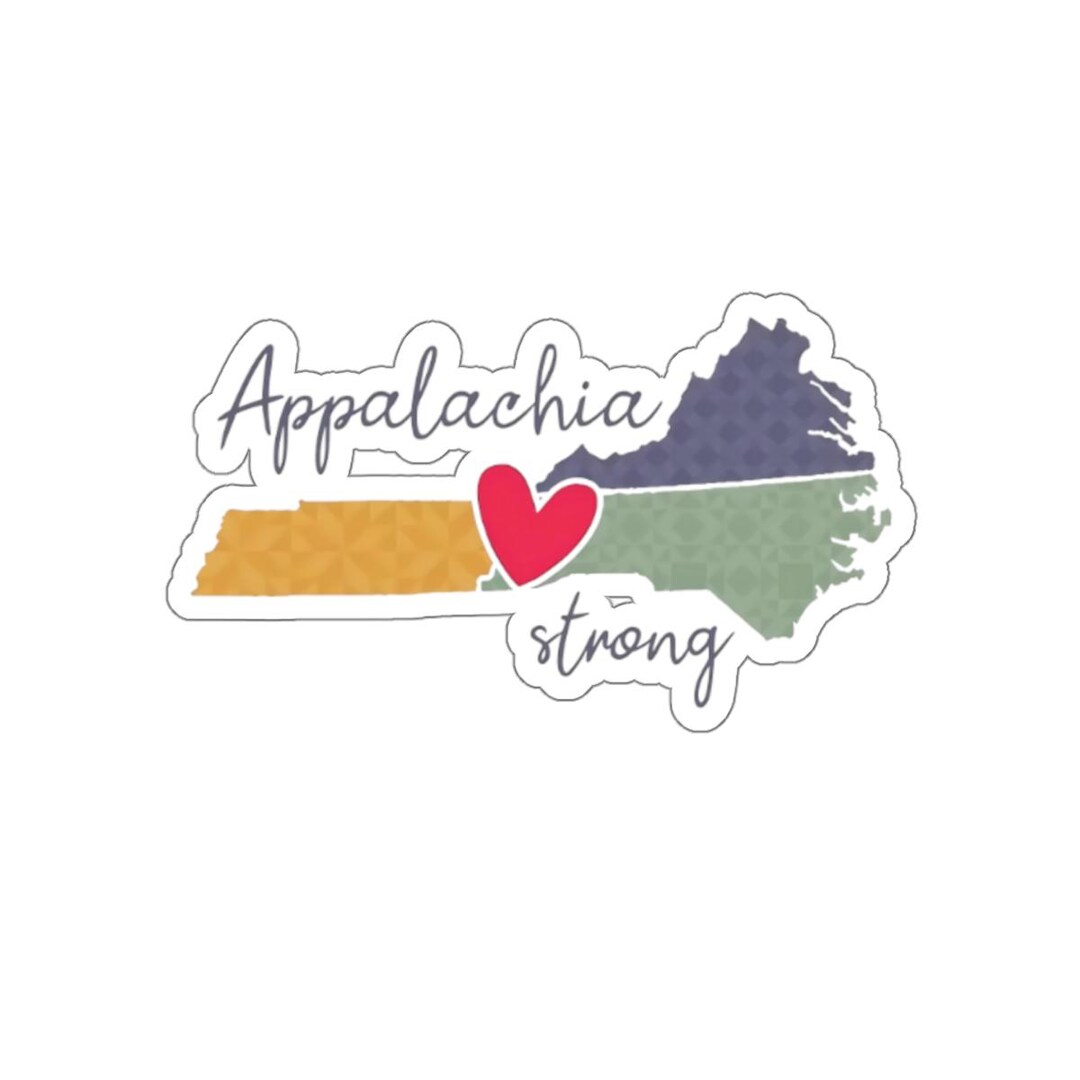 Appalachia Strong Kiss-cut Sticker, Appalachia Mountain Sticker ...