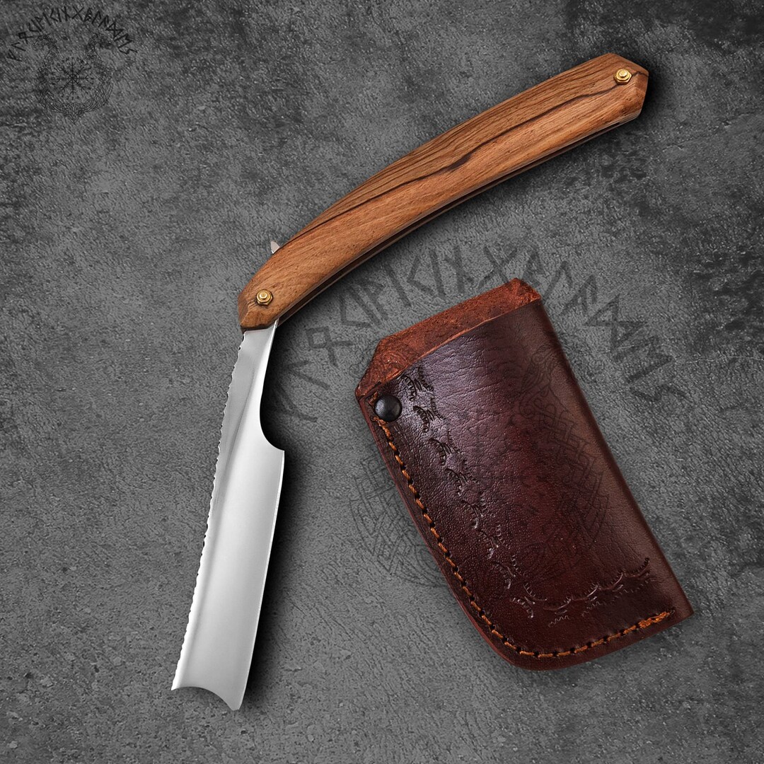 Handmade Stainless Steel Straight Razor, Groomsman Boyfriend Gift With ...