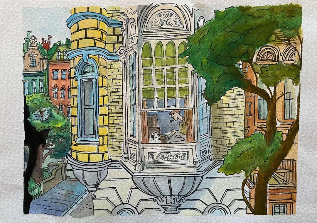 Disney 101 Dalmations Background Scene London - Etsy