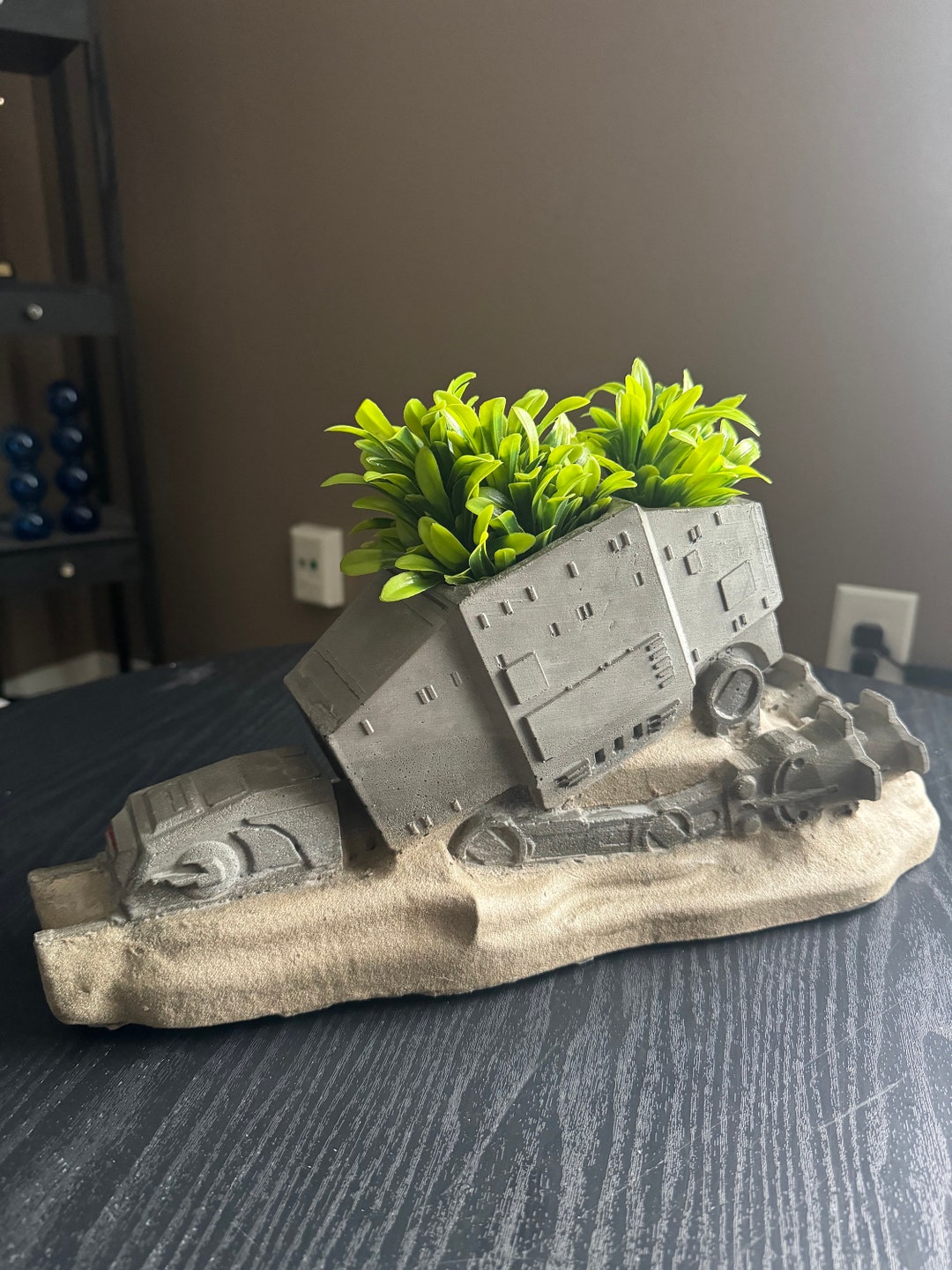 Concrete Planter | Housewarming Gift | Planter | Star Wars Gift | ATAT ...