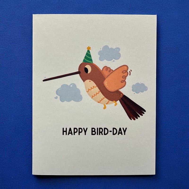 Bird Pun Greeting Cards - Etsy