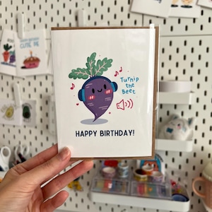 Turnip Up! Happy Birthday - Greeting Card - Birthday Card - Pun - Turn ...
