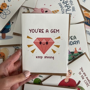 Youre a Gem Greeting Card Birthday Card Thank You Card Just Because ...