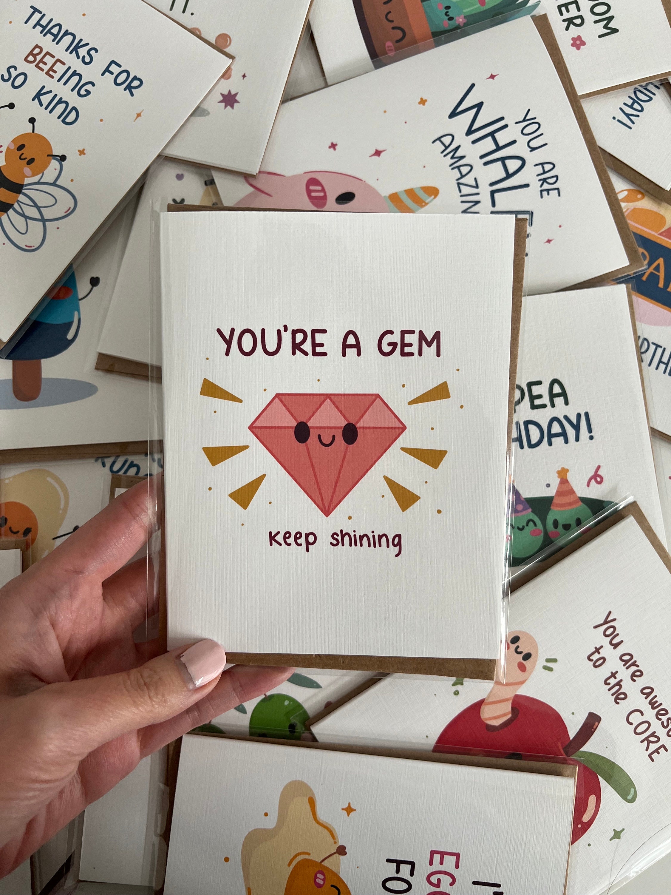 Youre a Gem Greeting Card Birthday Card Thank You Card Just Because ...