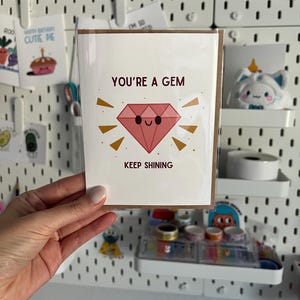 You’re a Gem - Greeting Card - Birthday Card - Thank You Card - Just ...