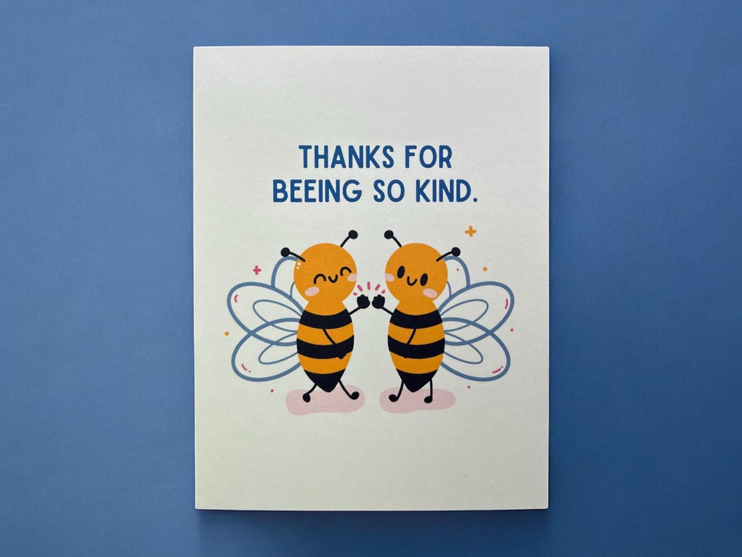 Thanks for Beeing so Kind - Greeting Card - Thank You Card - Artist ...