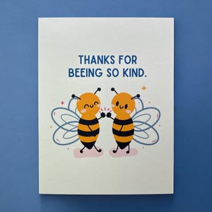Thanks for Beeing so Kind - Greeting Card - Thank You Card - Artist ...