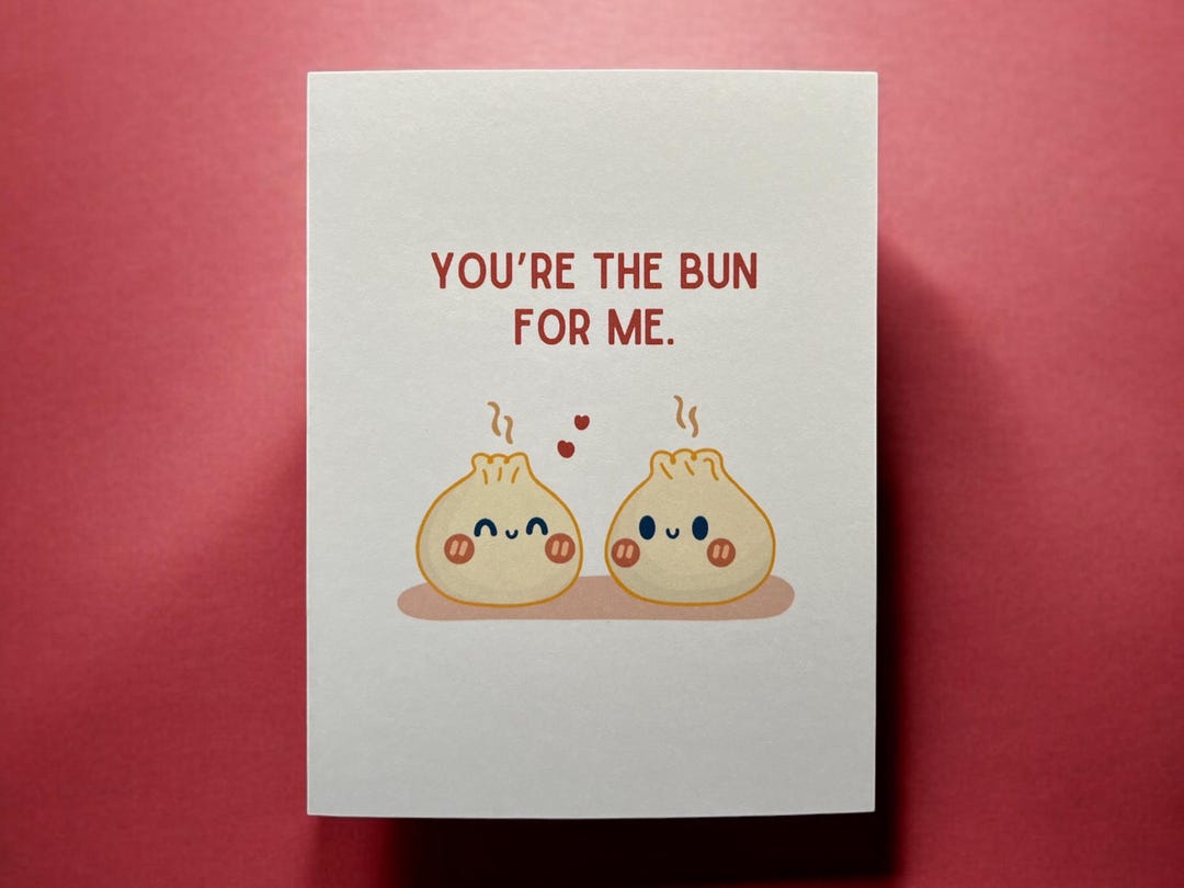 You’re the Bun for Me - Greeting Card - Anniversary Card - Valentines ...