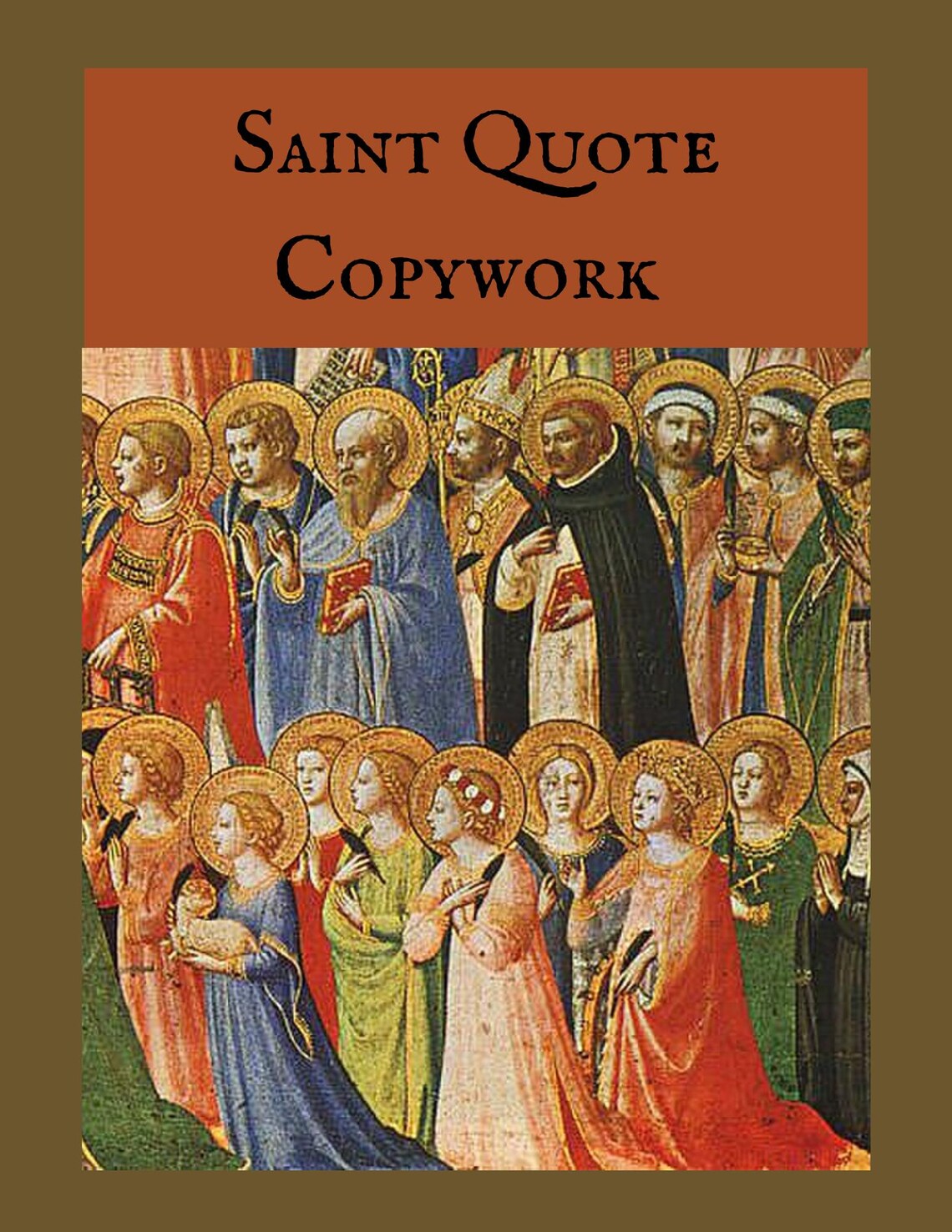 Saint Quote Copy Work - Etsy