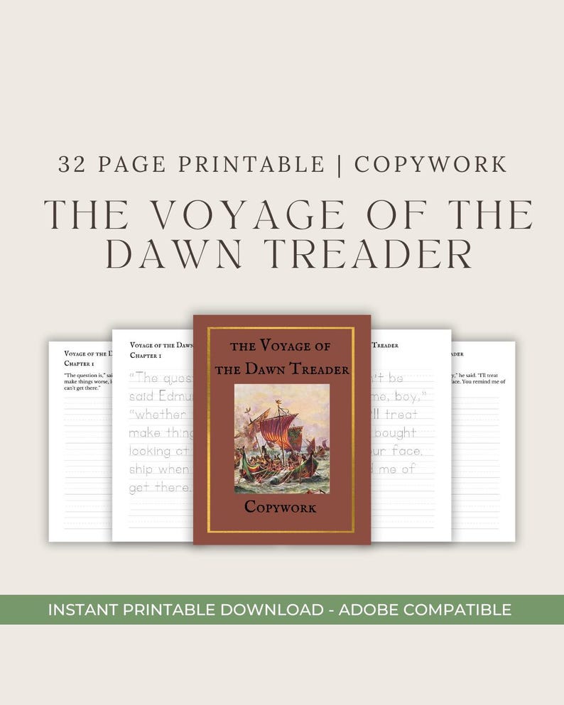 The Voyage of the Dawn Treader Printable Copywork - Etsy