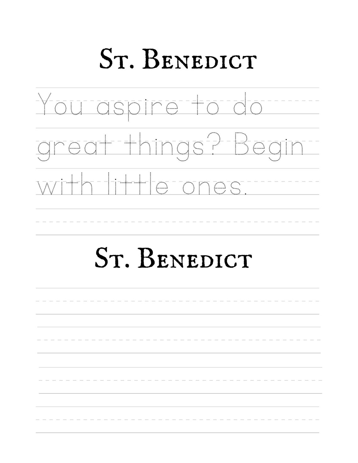 Saint Quote Copy Work - Etsy