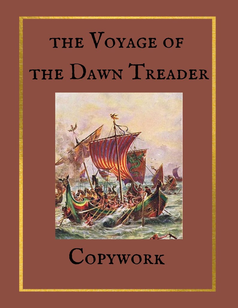 The Voyage of the Dawn Treader Printable Copywork - Etsy