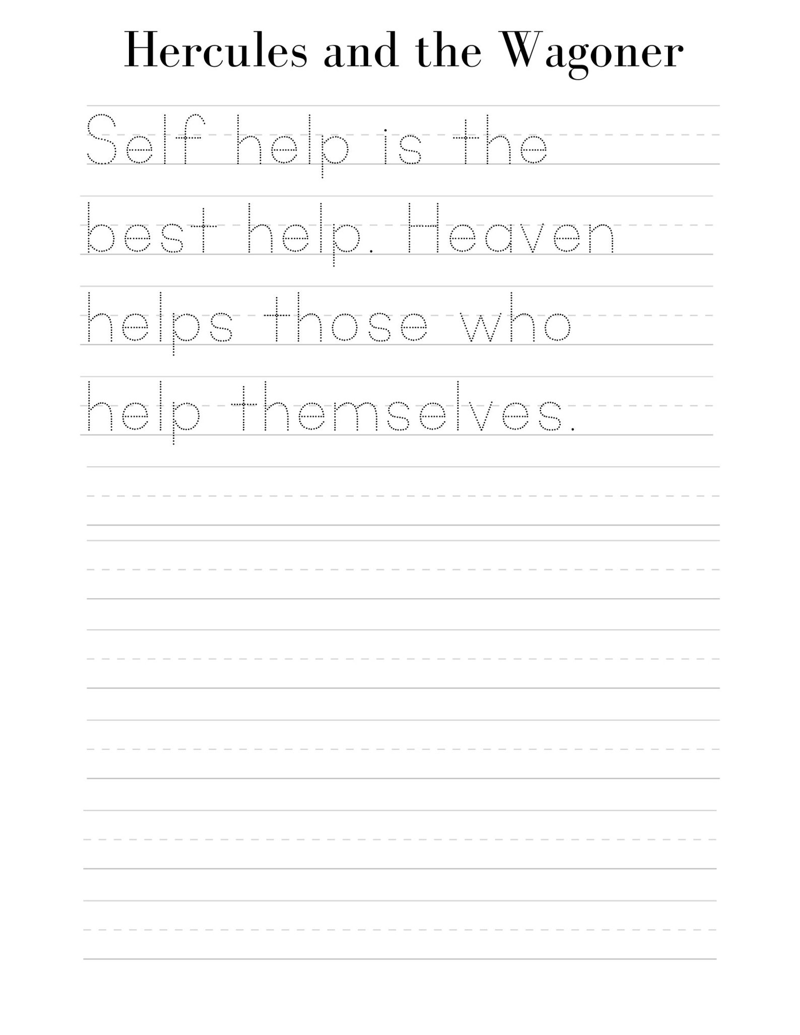 Aesop's for Children Printable Copywork - Etsy