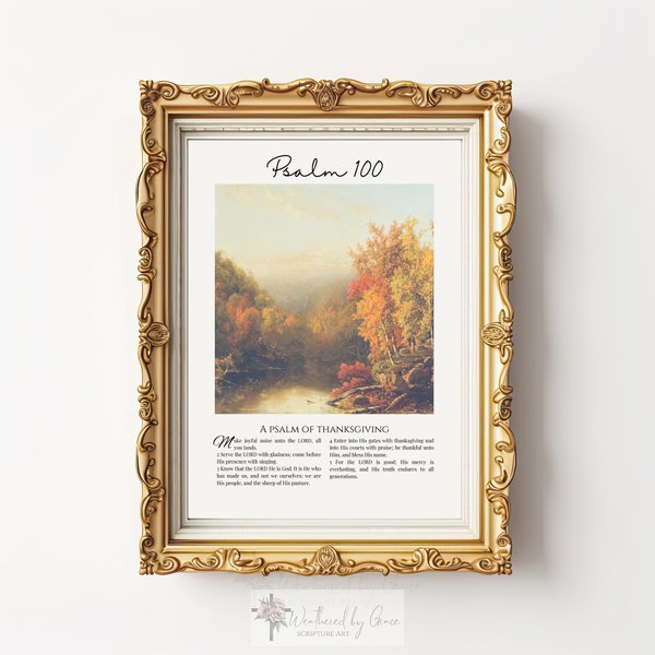 Autumn Scripture Wall Art - Etsy