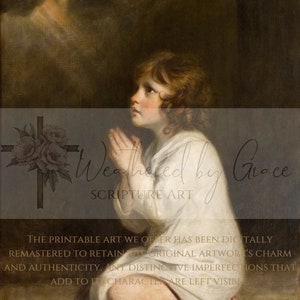 Vintage 1776 Wall Art | Little Samuel Praying | Praying Child | Vintage ...