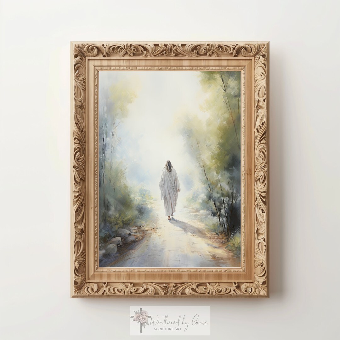 Jesus Walking on the Path | He is Risen | Jesus Christ Saviour ...
