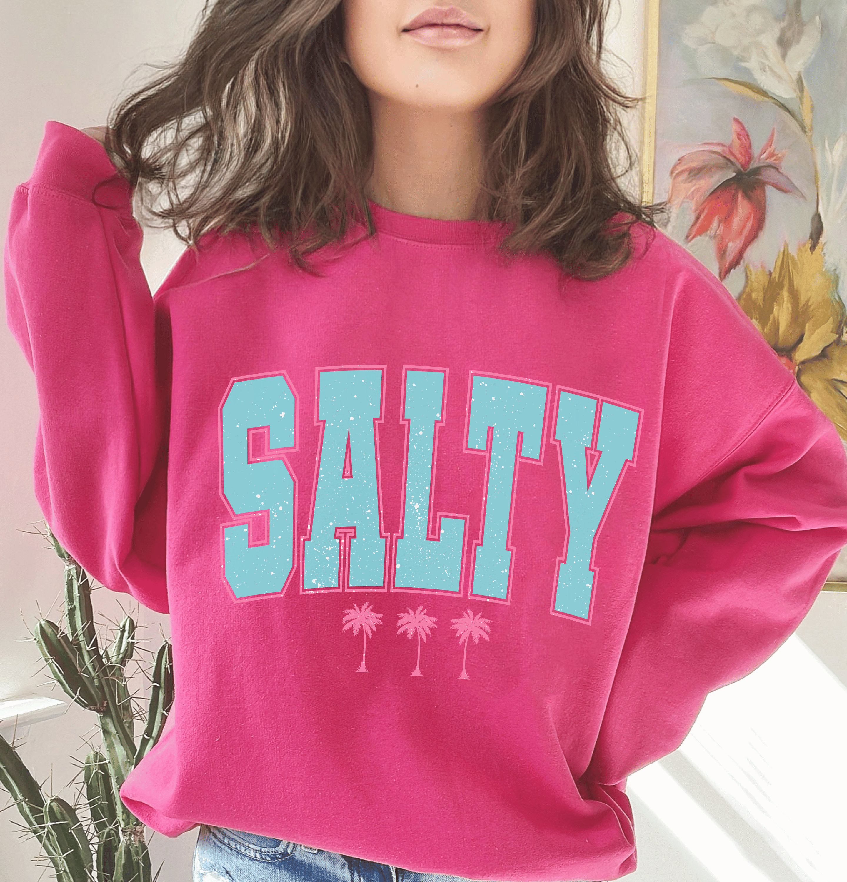 Salty Sweatshirt, Beach Sweatshirt, Summer Sweatshirt, Boho Summer ...