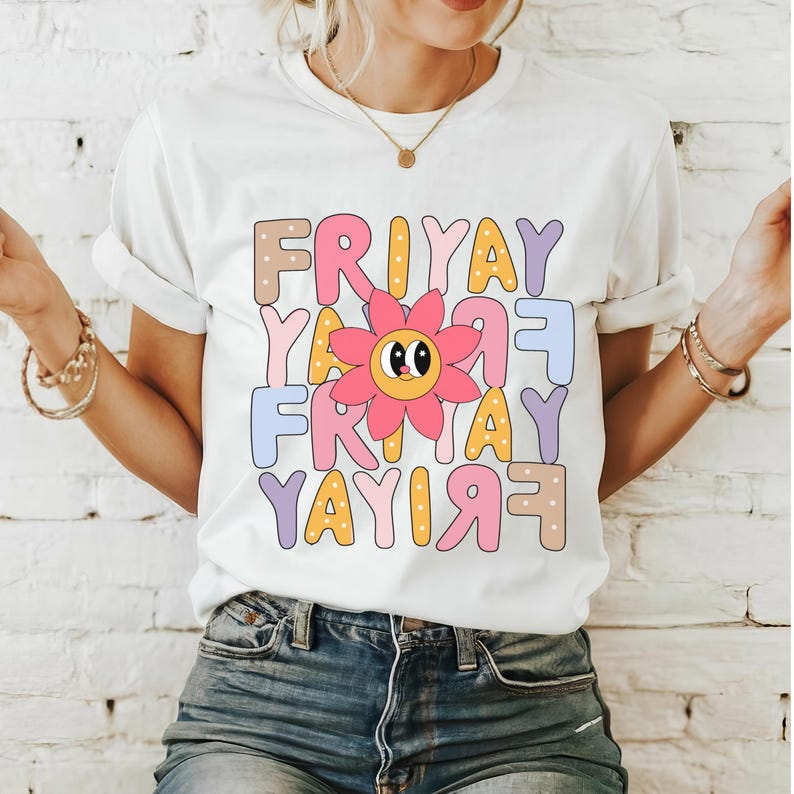 Fri-yay Teacher T-shirt: Comfort Colors Trendy Tee - Etsy