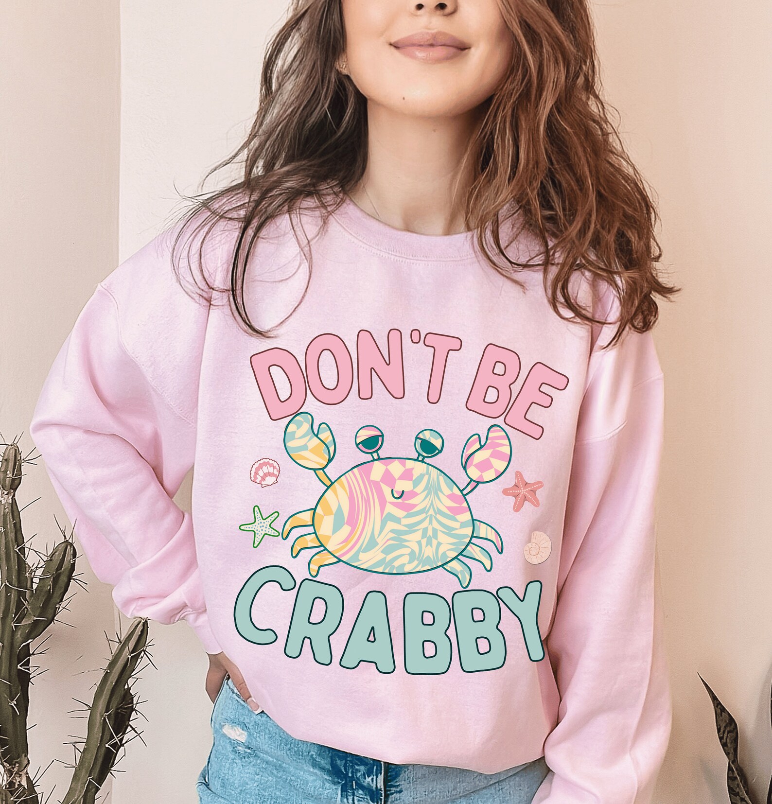 Don't Be Crabby Sweatshirt, Beach Sweatshirt, Beach Trip Shirt, Gift ...