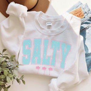Salty Sweatshirt, Beach Sweatshirt, Summer Sweatshirt, Boho Summer ...