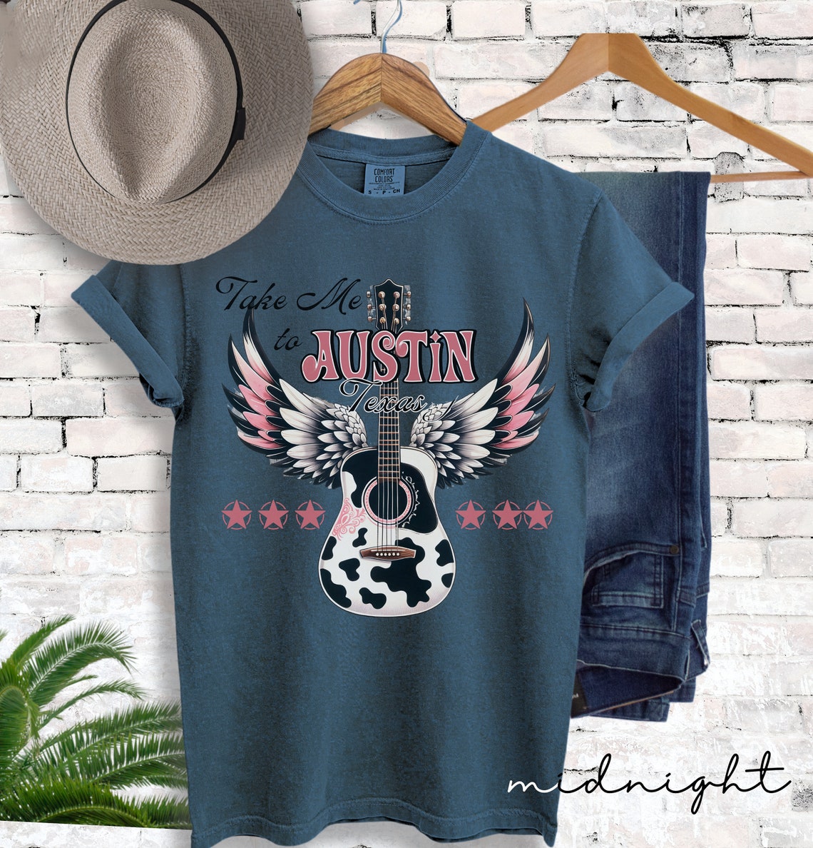 Austin Texas T-shirt, Comfort Colors Shirt, Unisex Tee, Guitar T-shirt ...