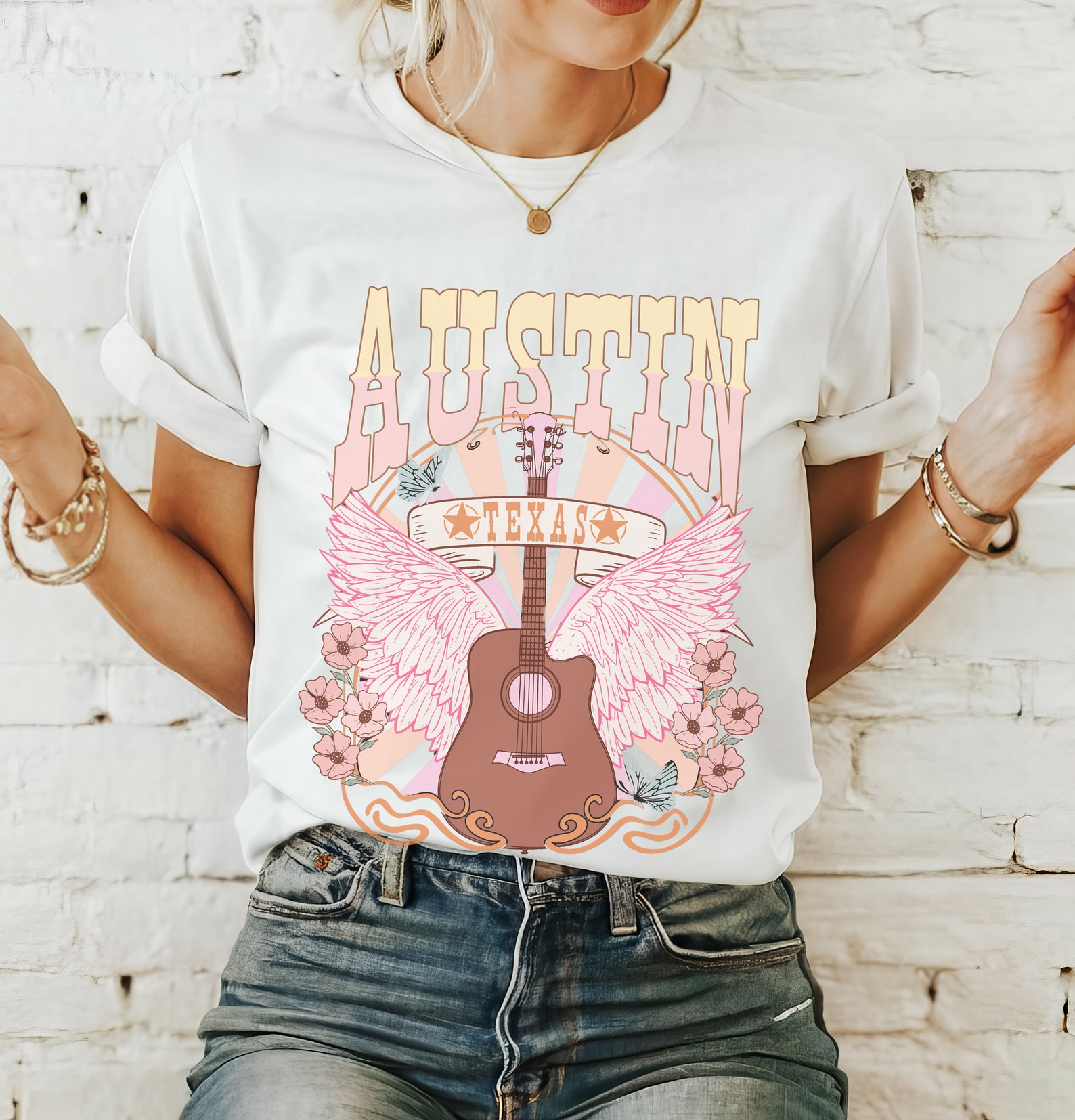 Austin Texas T-shirt, Comfort Colors Shirt, Unisex Tee, Guitar T-shirt ...