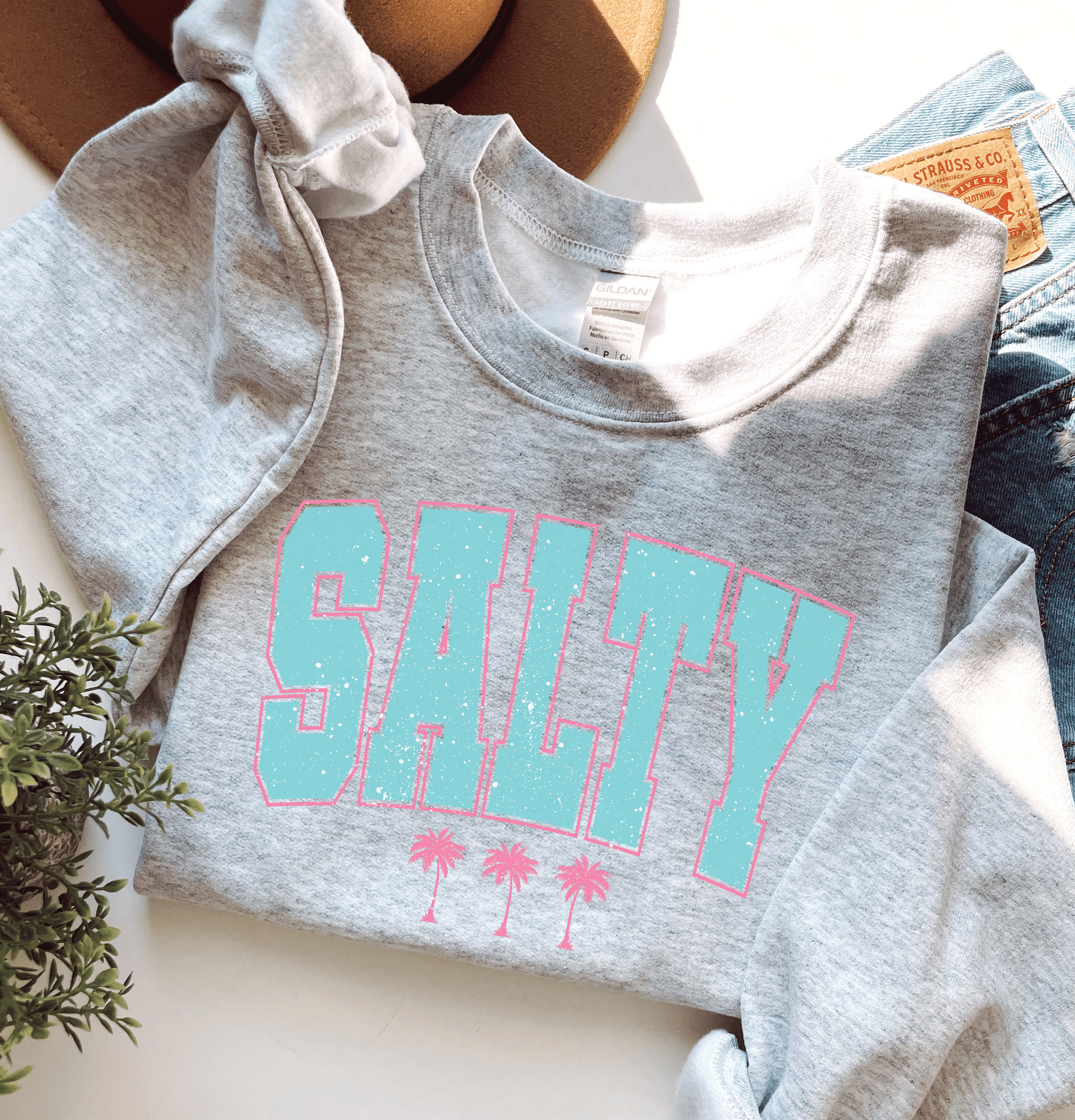 Salty Sweatshirt, Beach Sweatshirt, Summer Sweatshirt, Boho Summer ...