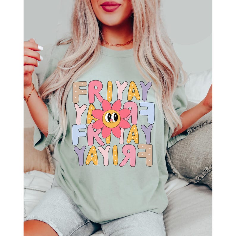 Fri-yay Teacher T-shirt: Comfort Colors Trendy Tee - Etsy