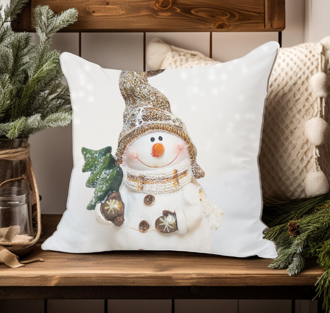 Christmas Pillow Covers Square Pillow Cover Rustic Pillow - Etsy