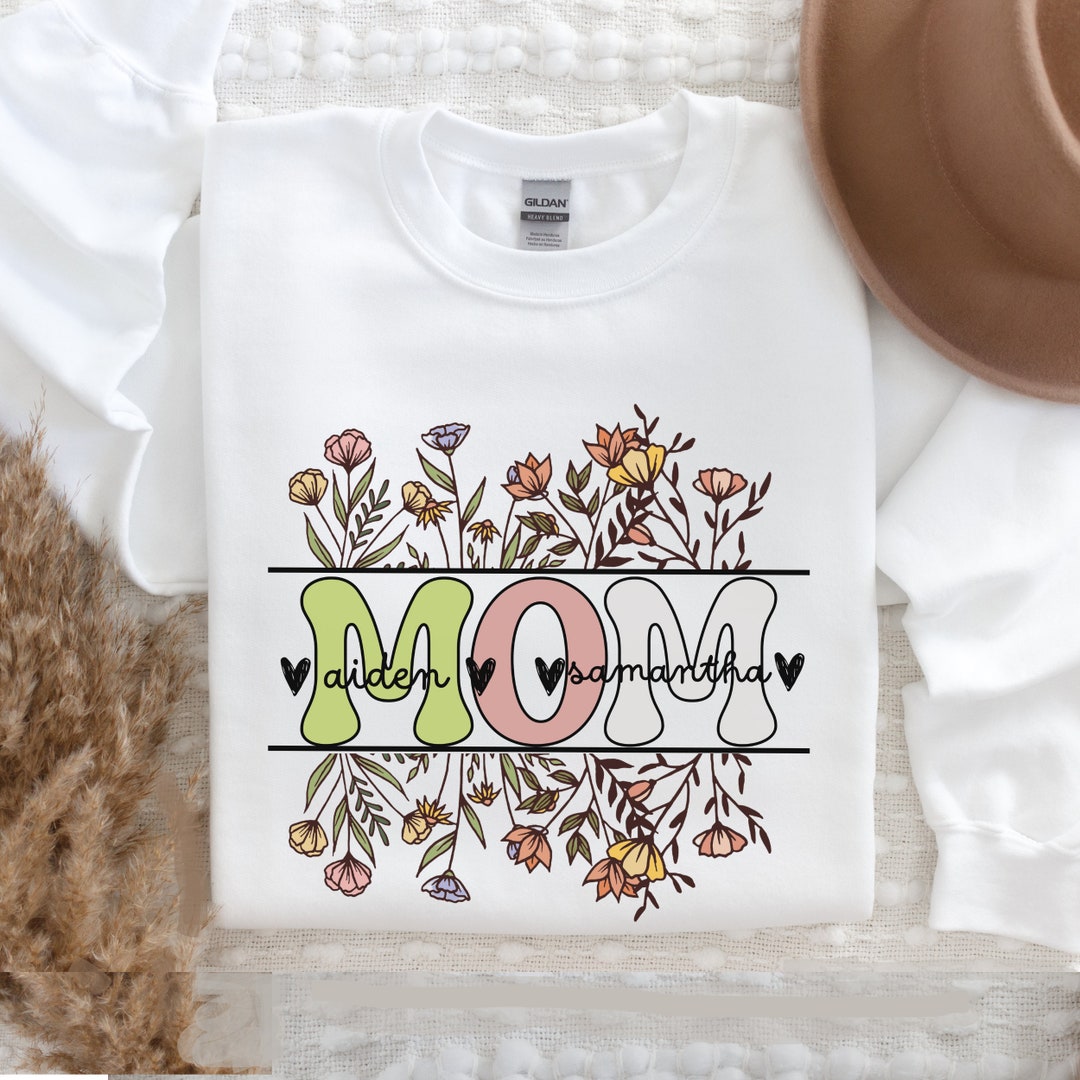 Custom Mother's Day Sweatshirt, Spring Sweatshirt, Custom Crewneck ...