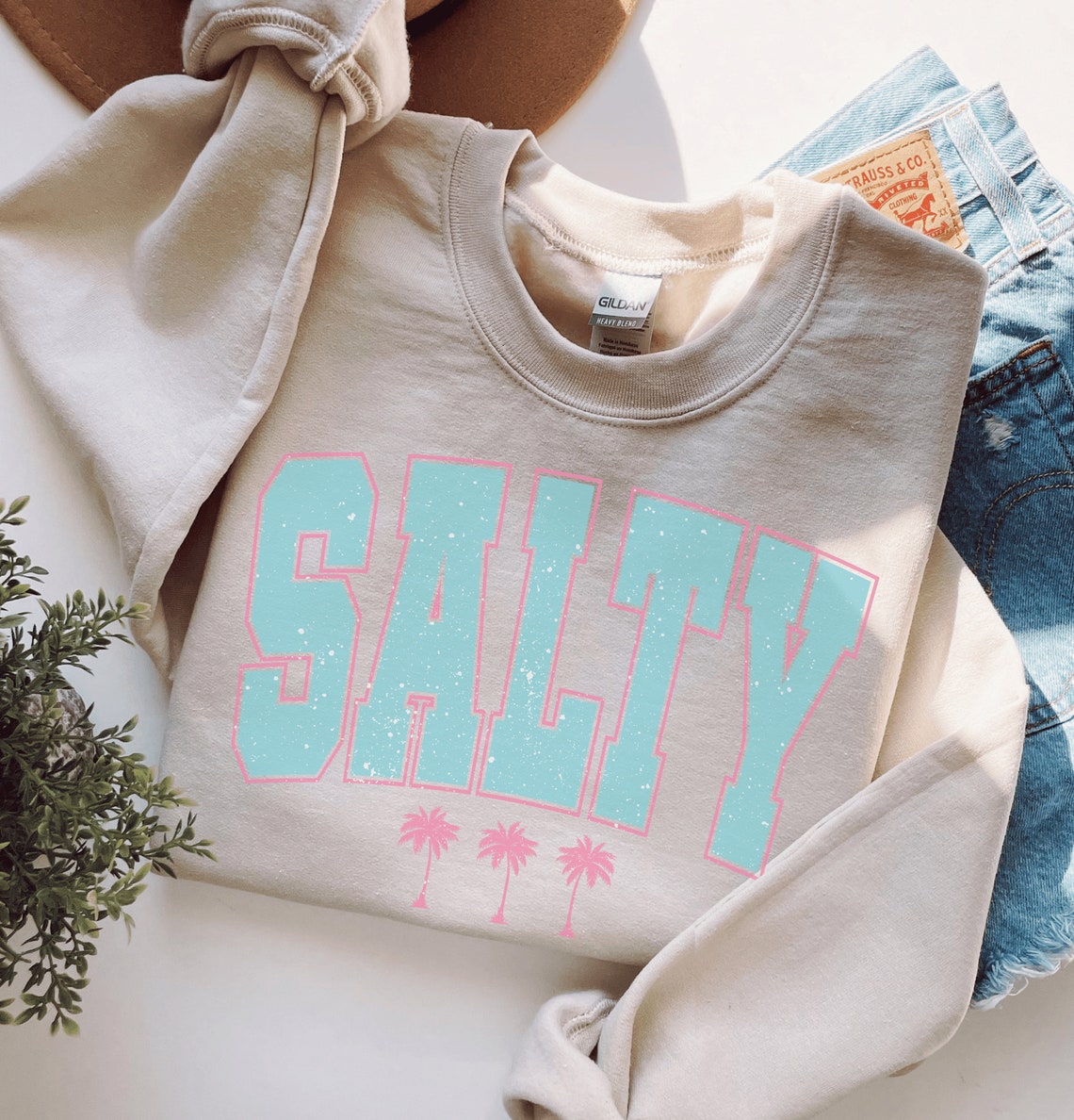 Salty Sweatshirt, Beach Sweatshirt, Summer Sweatshirt, Boho Summer ...