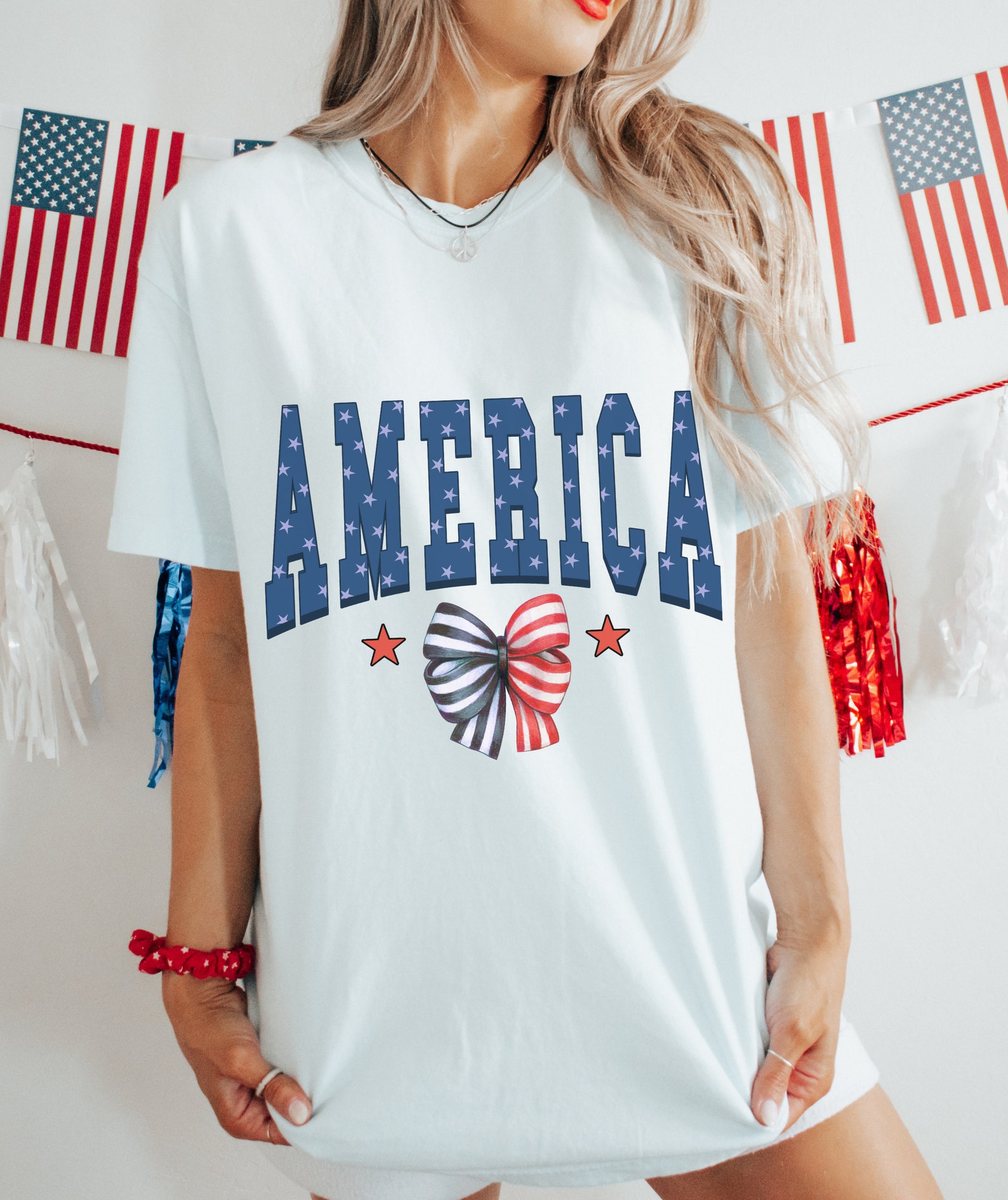 4th of July T-shirt, Coquette Bow Tshirt, Comfort Colors® T Shirt ...