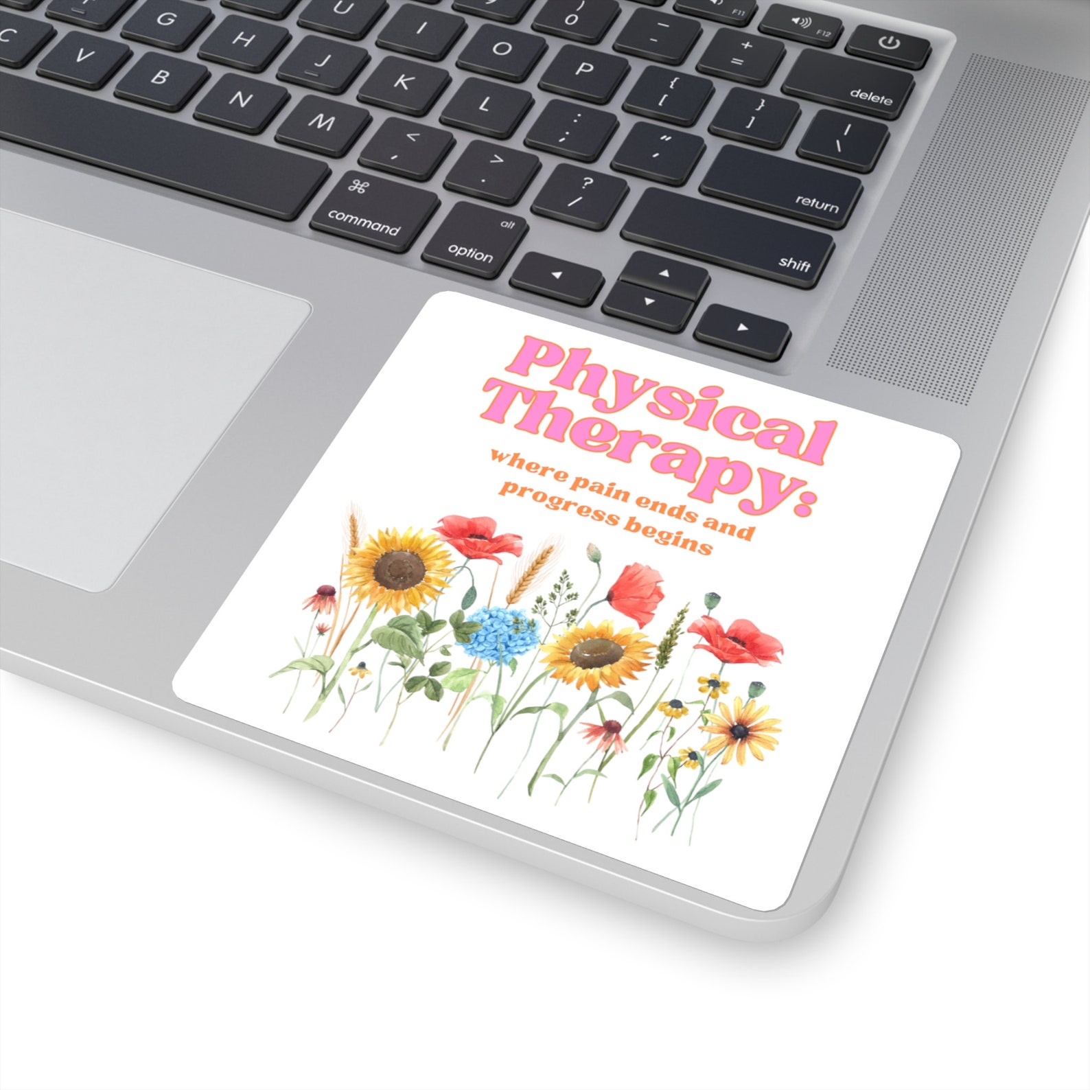 Square Physical Therapy Sticker pain Ends and Progress Begins - Etsy