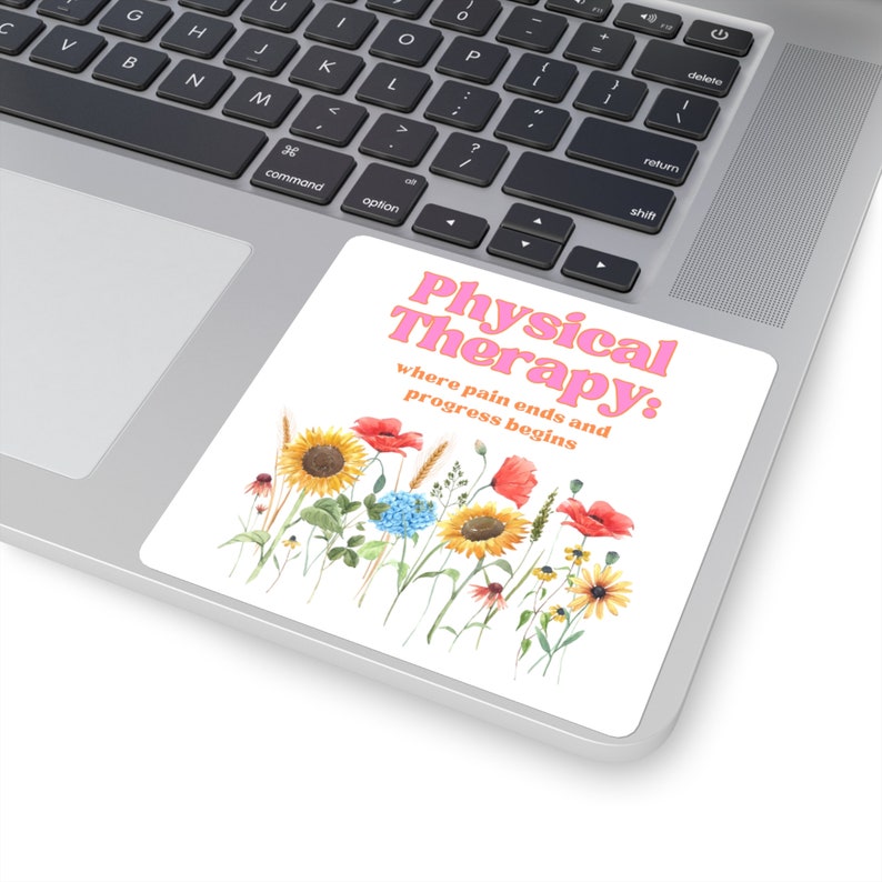 Square Physical Therapy Sticker pain Ends and Progress Begins - Etsy