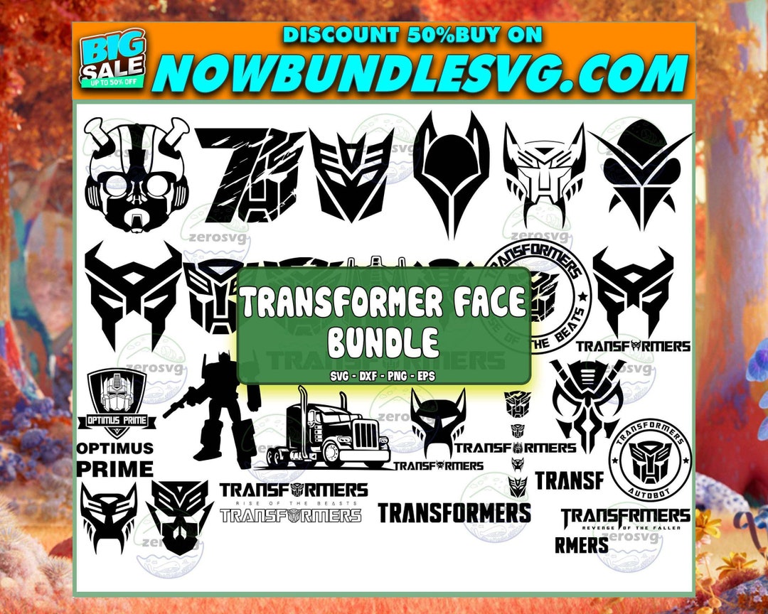 Transformer Faces Svg Bundle Transformer Faces Svg for - Etsy