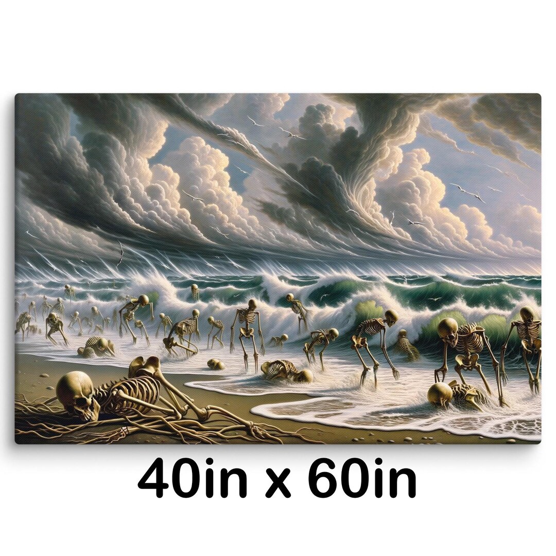 A Day at the Beach - A Daliesque Canvas by Khaos: Embrace the Macabre ...