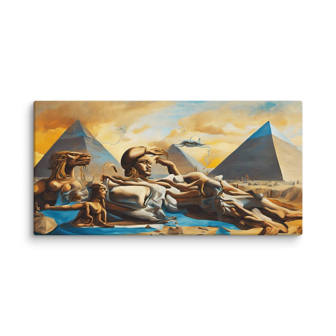 Abstract Pyramid Art Print: Dalian Cityscape (canvas, Ready to Hang) - Etsy